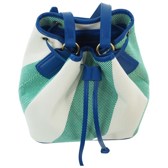 Boden | Bags | Boden Green Stripe Bucket Bag | Poshmark